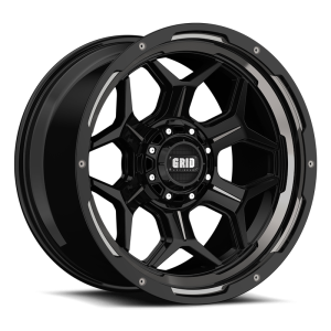 Grid Wheels GD16 17x9 -12 Jeep JK,JL,JT Set of 5
